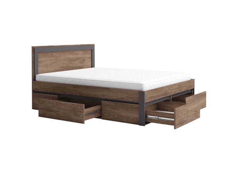 Спален комплект Соренто - Браун Силвърджак/Графит - Топ Цени | Мебели Онлайн Orhideamebel.com